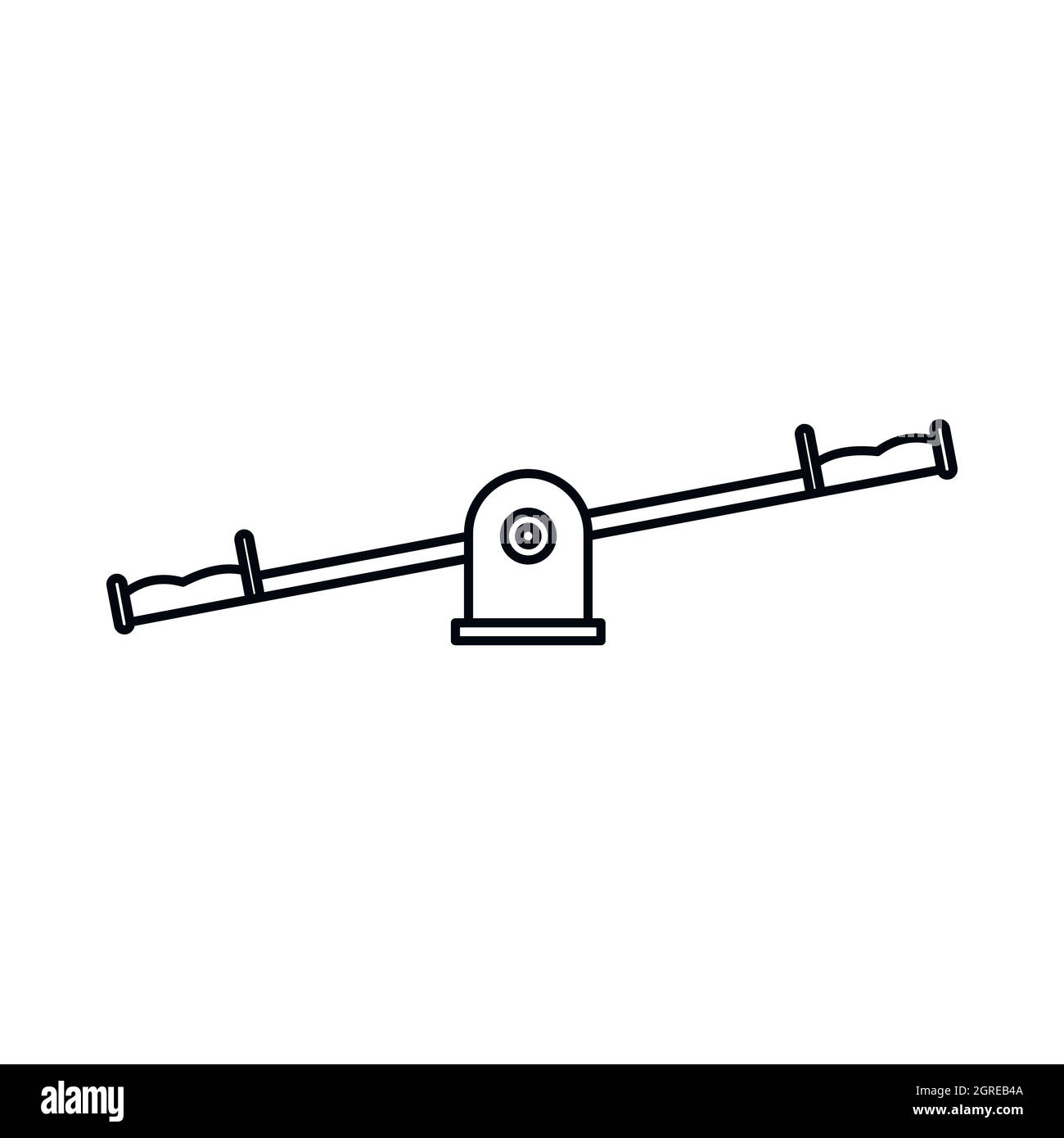 Wippe Symbol im Umriss-Stil Stock-Vektorgrafik - Alamy