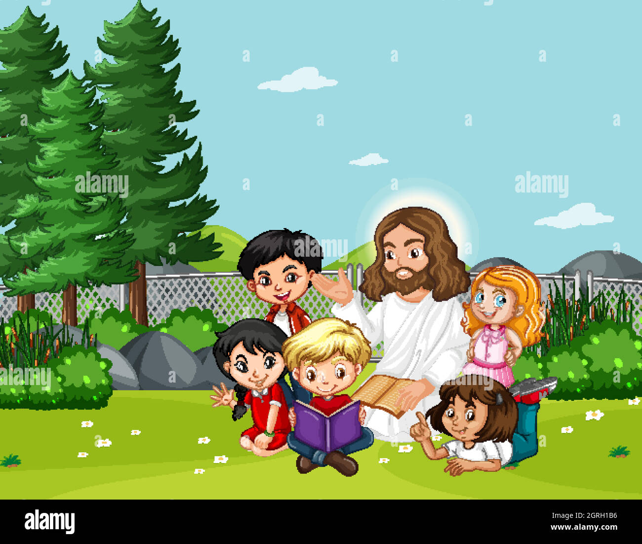 Jesus mit kinder -Fotos und -Bildmaterial in hoher Auflösung – Alamy