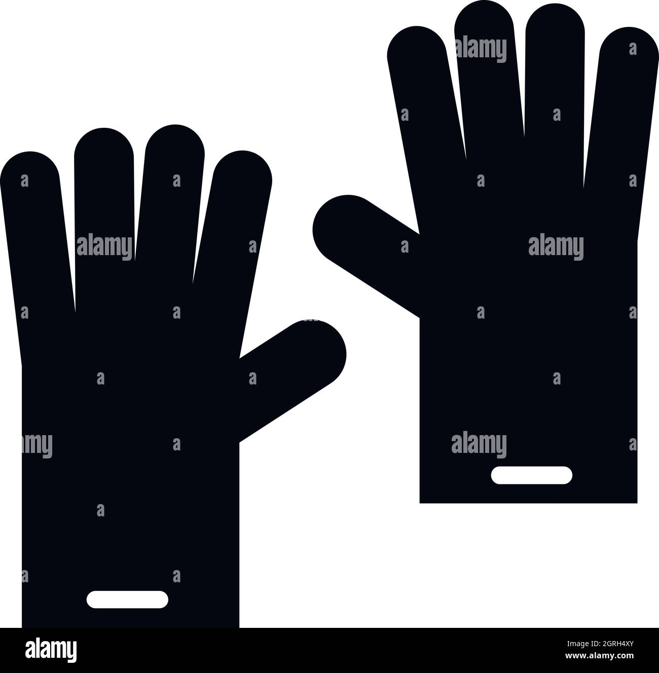 Black latex glove Stock-Vektorgrafiken kaufen - Alamy