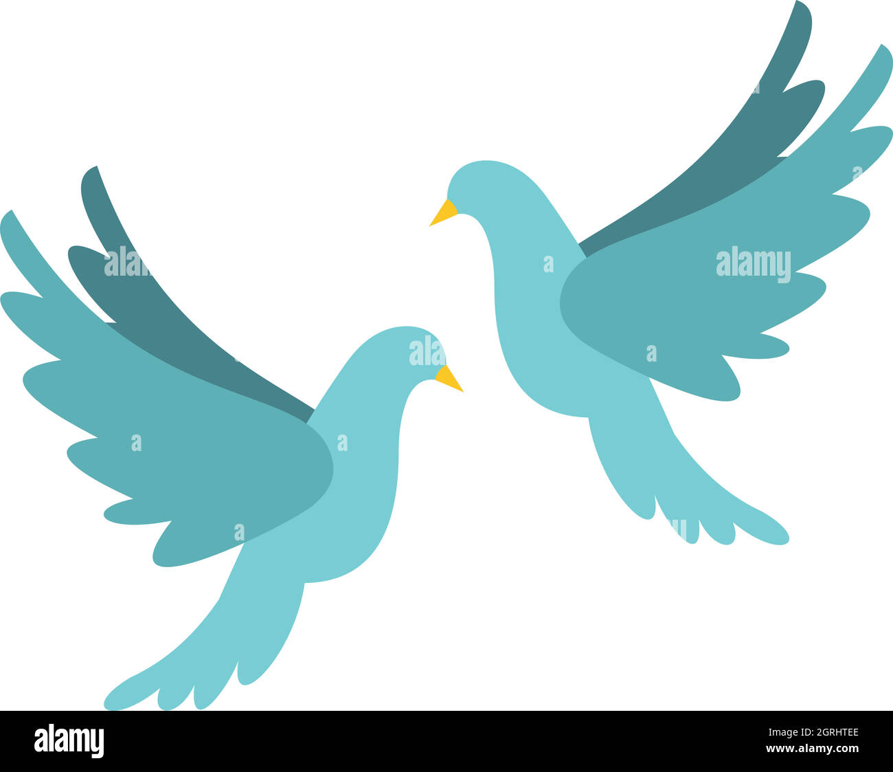 Tauben des friedens Ausgeschnittene Stockfotos und -bilder - Alamy