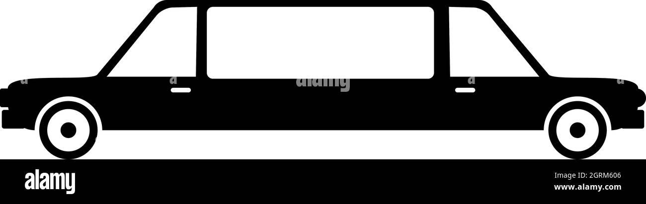 Limousine symbol, einfachen stil -Fotos und -Bildmaterial in hoher ...