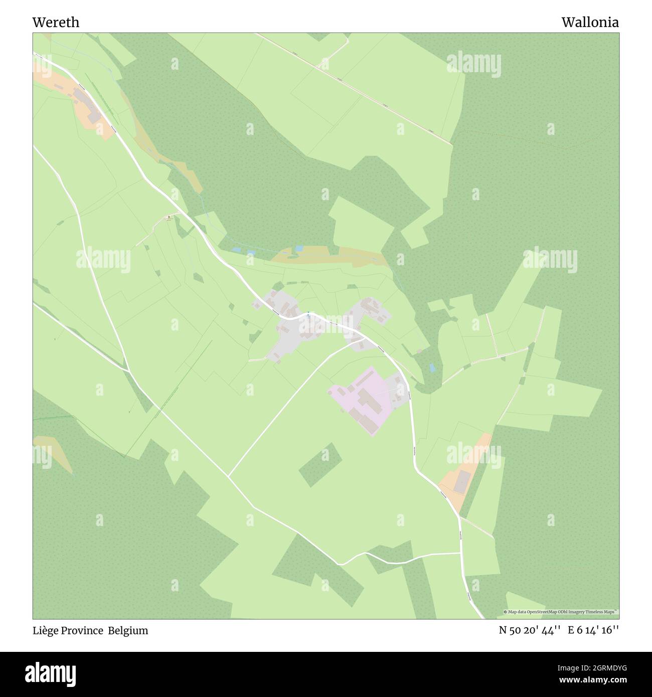 Wereth, Provinz Liège, Belgien, Wallonien, N 50 20' 44'', E 6 14' 16 ...