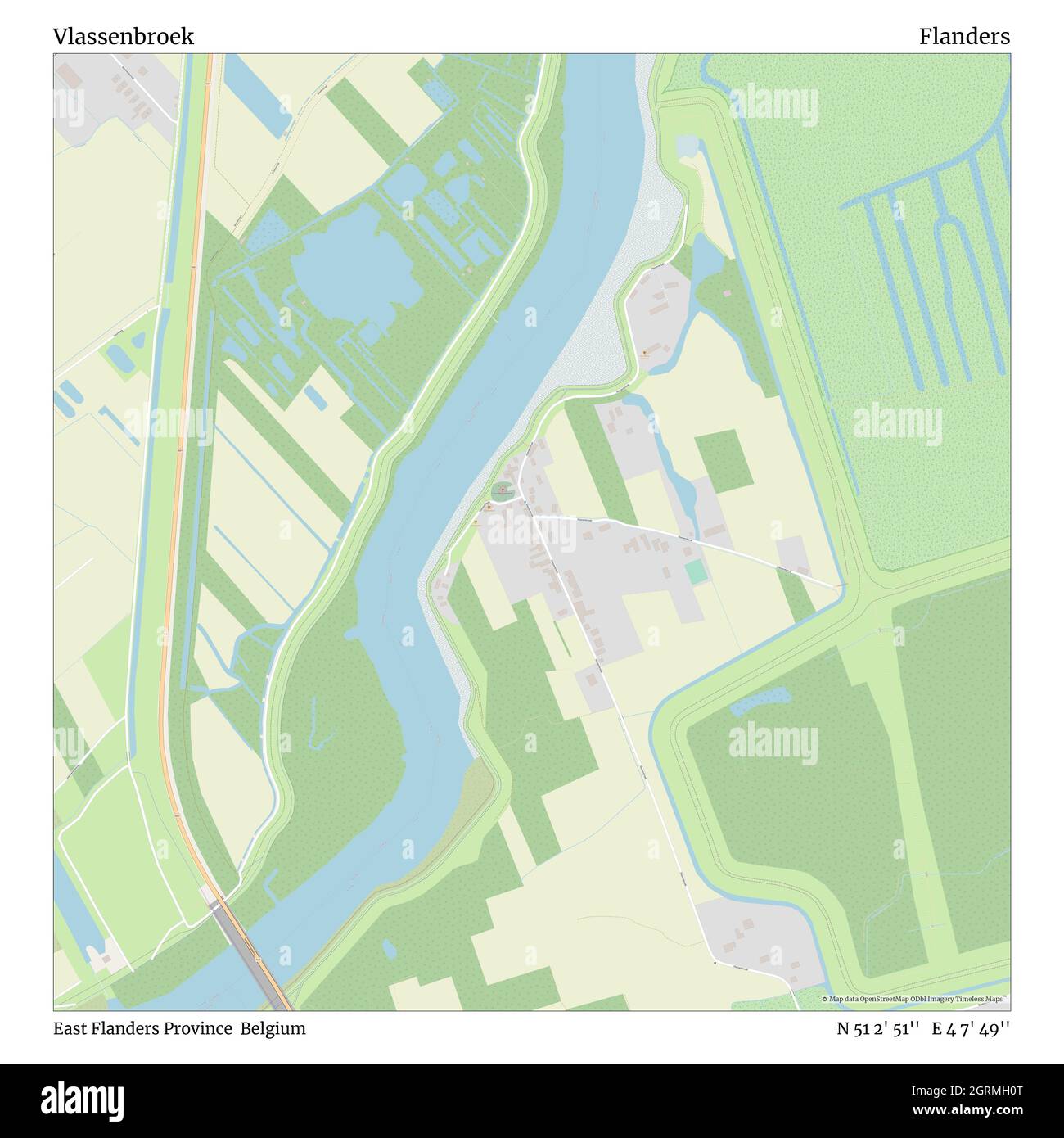Vlassenbroek, Provinz Ostflandern, Belgien, Flandern, N 51 2' 51'', E 4 ...