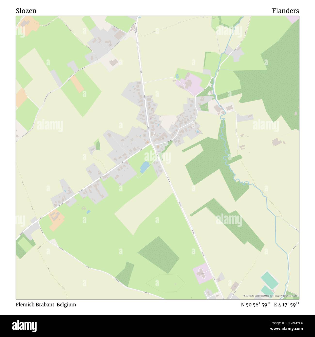 Slozen, Flämisch-Brabant, Belgien, Flandern, N 50 58' 59'', E 4 17' 59 ...