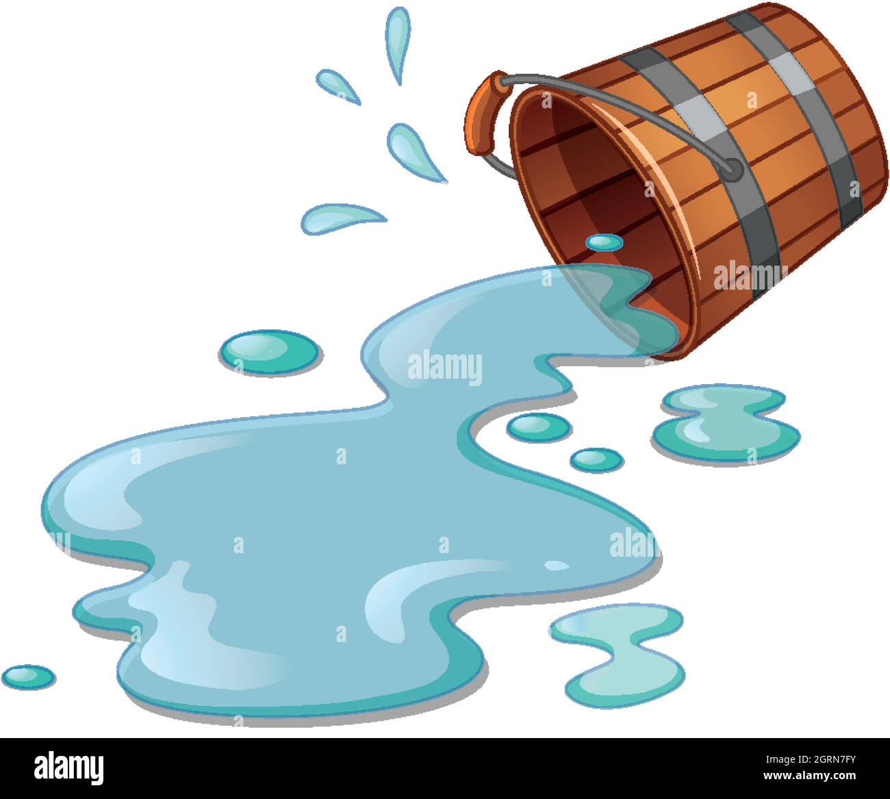 Wasser nach eimer zeichnen Stock-Vektorgrafiken kaufen - Alamy
