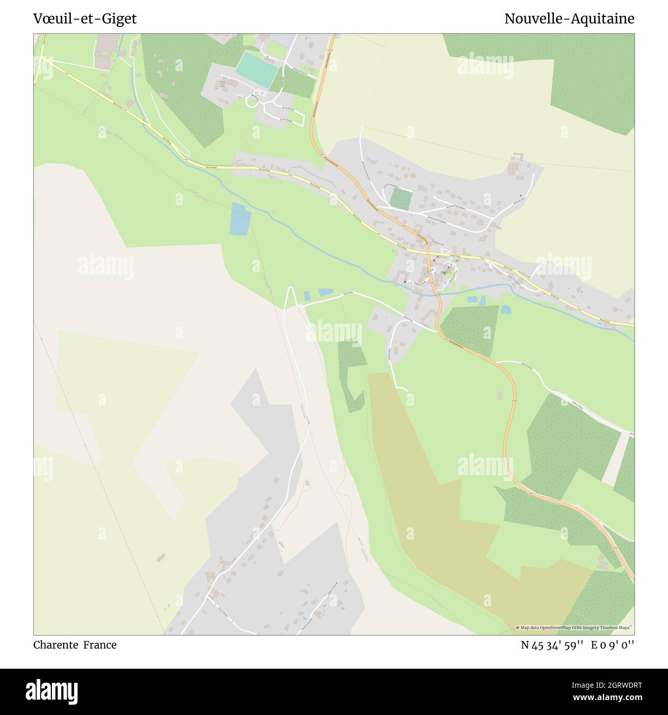 Vœuil-et-Giget, Charente, Frankreich, Nouvelle-Aquitaine, N 45 34' 59 ...