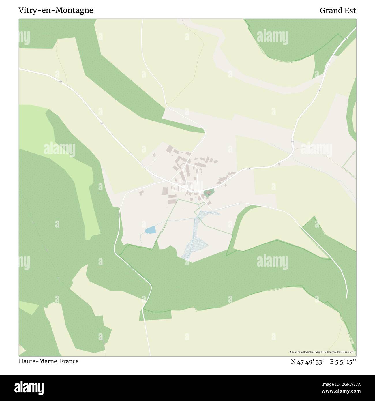 Vitry-en-Montagne, Haute-Marne, Frankreich, Grand Est, N 47 49' 33'', E ...