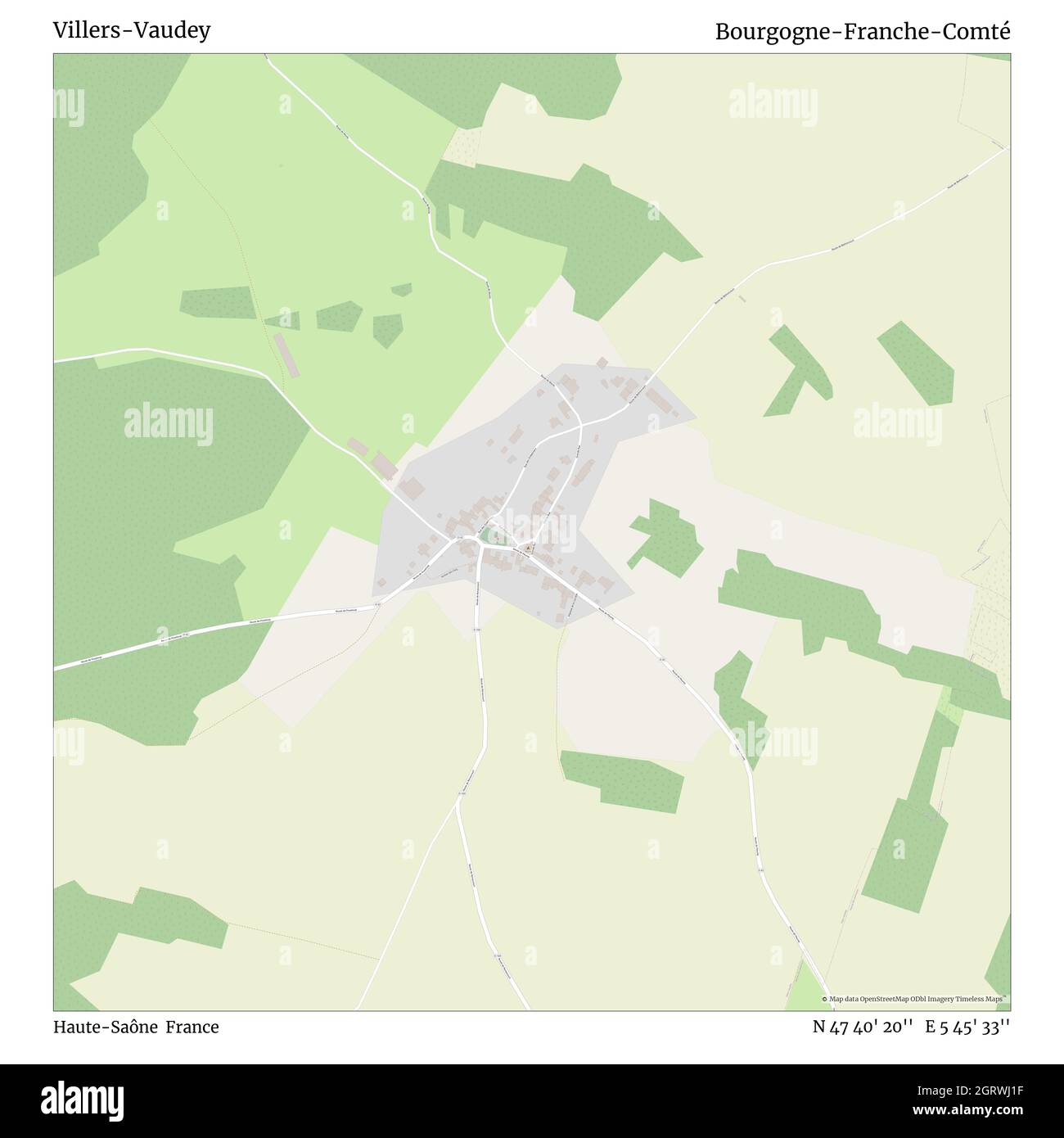 Villers-Vaudey, Haute-Saône, Frankreich, Bourgogne-Franche-Comté, N 47 ...