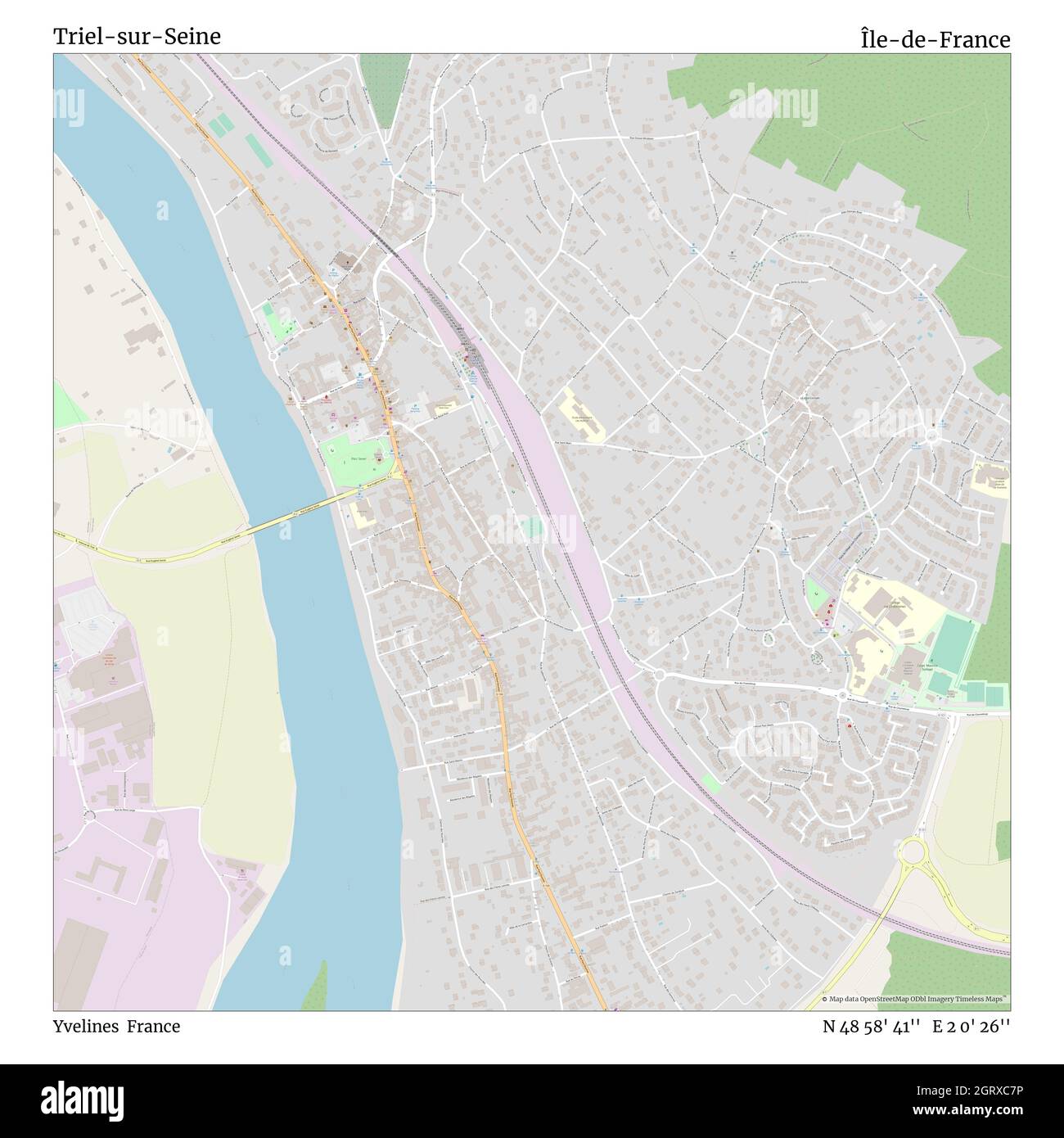 Triel-sur-seine, Yvelines, Frankreich, Île-de-France, N 48 58' 41'', E ...