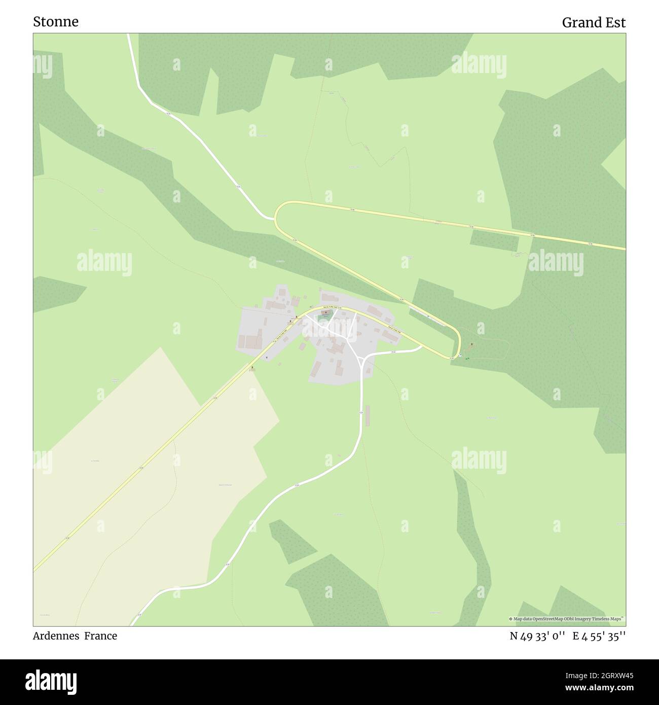 Ston, Ardennes, France, Grand Est, N 49 33' 0'', E 4 55' 35'', map ...