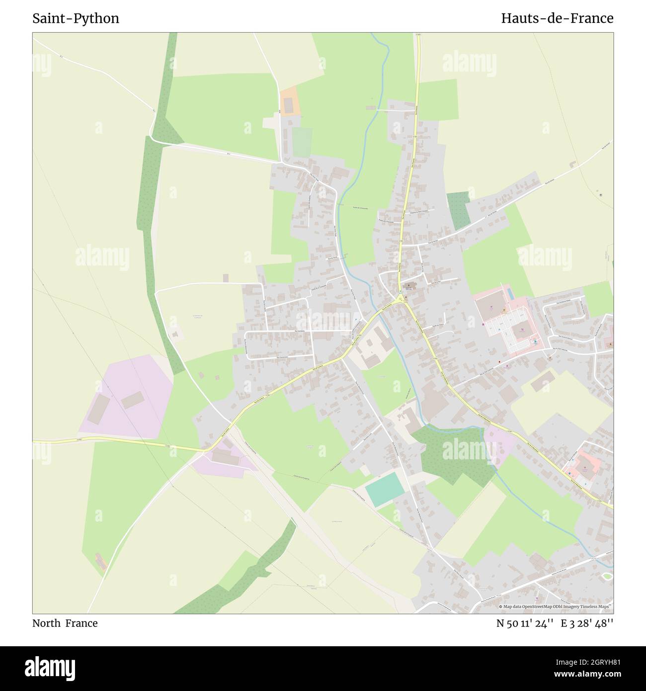 Saint-Python, North, France, Hauts-de-France, N 50 11' 24'', E 3 28' 48 ...