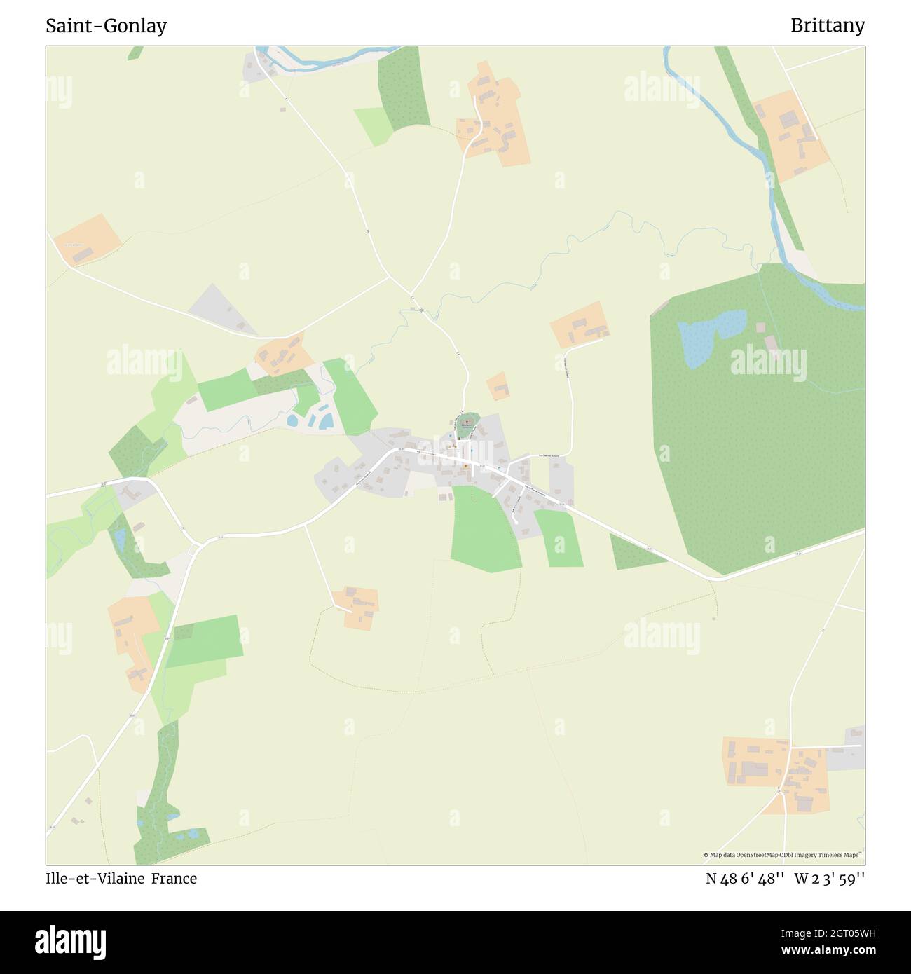 Saint-Gonlay, Ille-et-Vilaine, Frankreich, Bretagne, N 48 6' 48'', W 2 ...