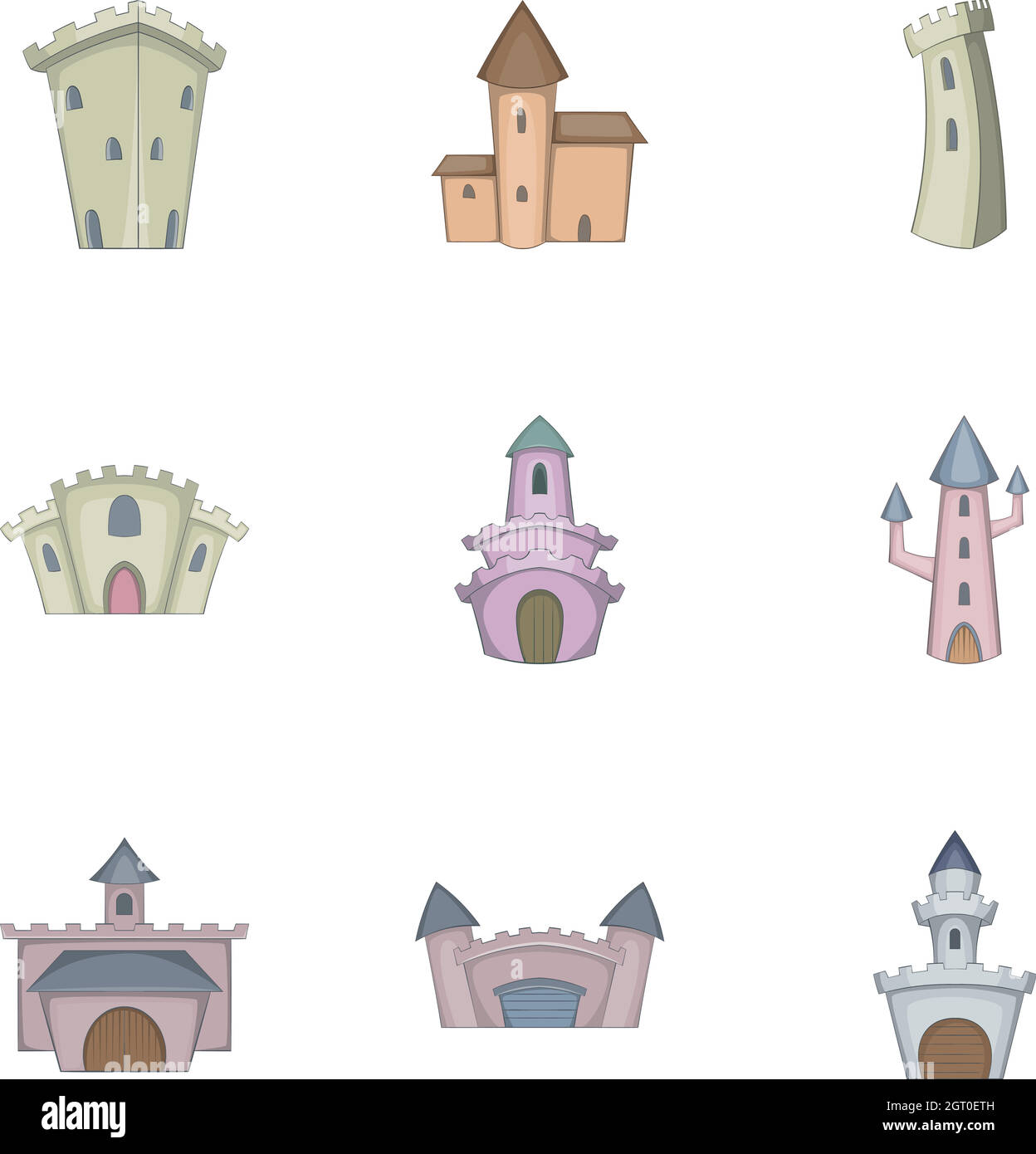 Schloss symbole Stock-Vektorgrafiken kaufen - Alamy