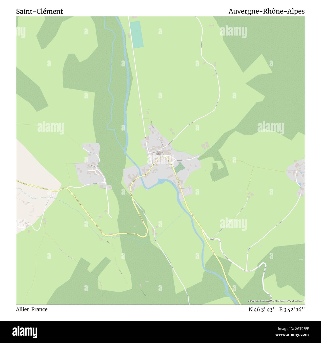 Saint-Clément, Allier, France, Auvergne-Rhône-Alpes, N 46 3' 43'', E 3 ...