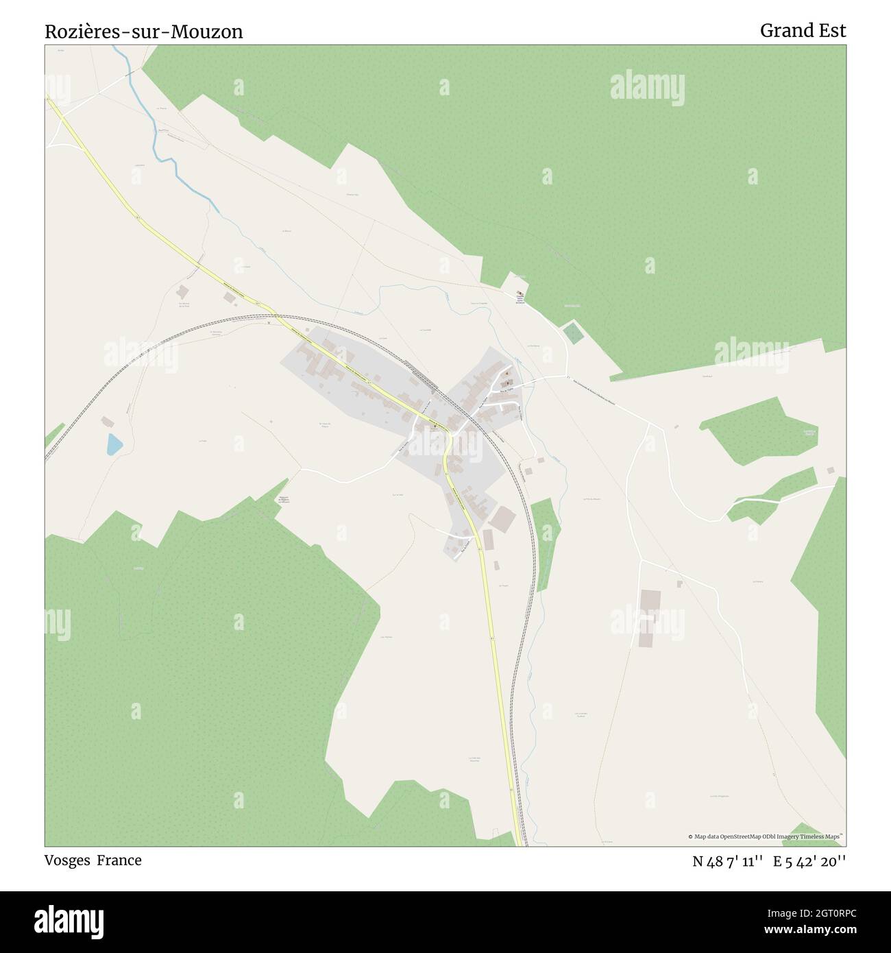 Rozières-sur-Mouzon, Vosges, Frankreich, Grand Est, N 48 7' 11'', E 5 ...