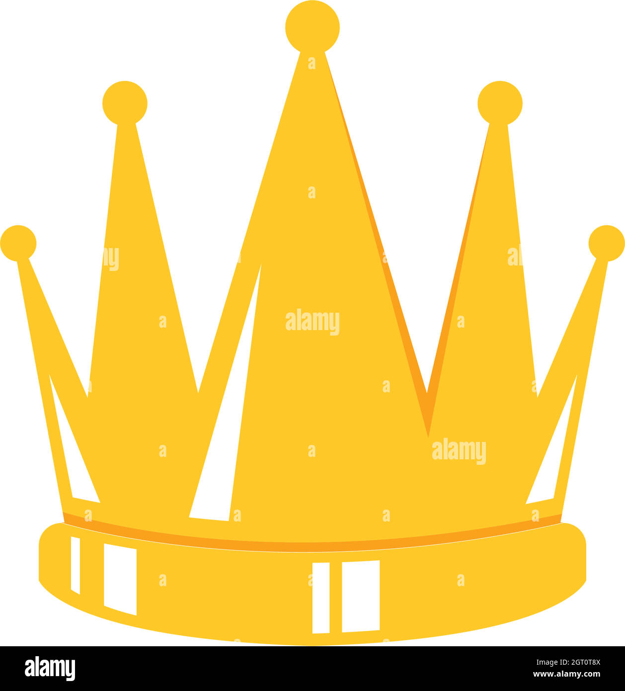 Königliches goldenes kronenabzeichen symbol Stock-Vektorgrafiken kaufen ...