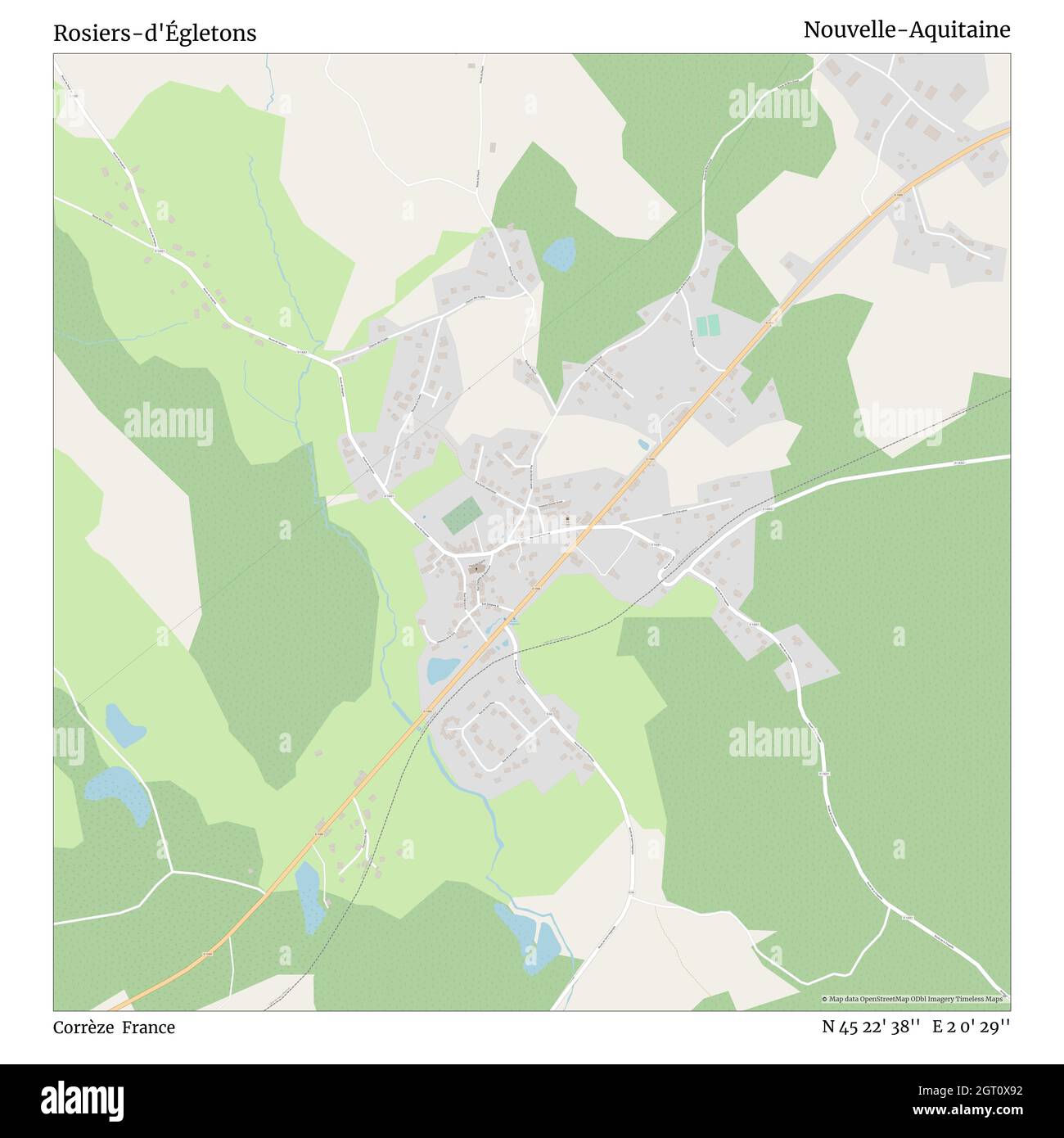 Rosiers-d'Égletons, Corrèze, Frankreich, Nouvelle-Aquitaine, N 45 22 ...