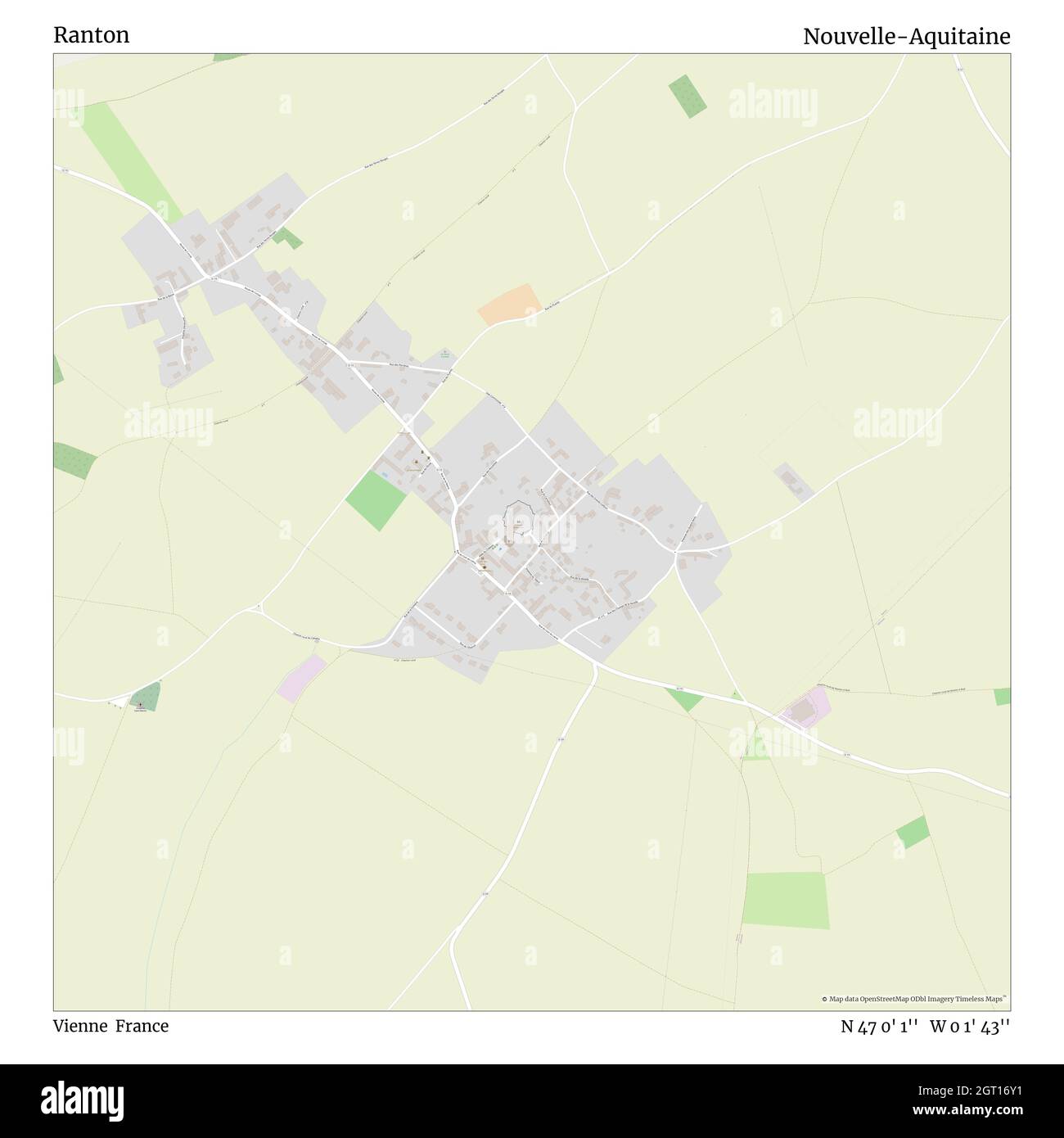 Ranton, Vienne, Frankreich, Nouvelle-Aquitaine, N 47 0' 1'', W 0 1' 43 ...