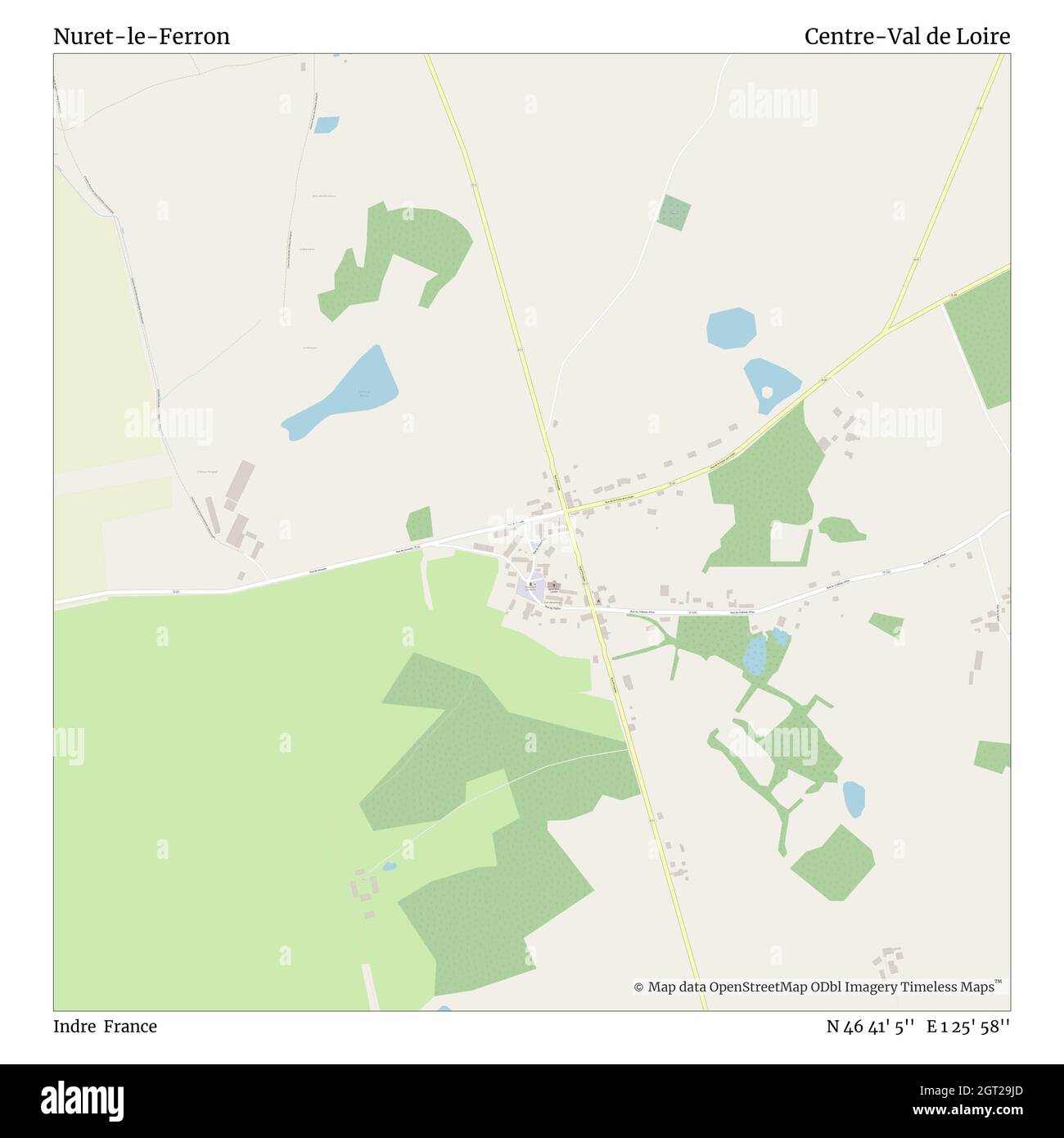 Nuret-le-Ferron, Indre, Frankreich, Centre-Val de Loire, N 46 41' 5 ...