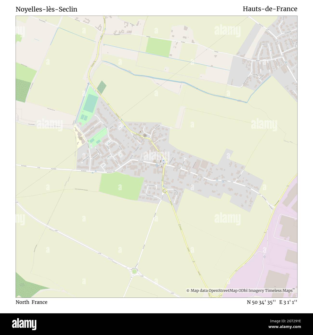 Noyelles-lès-Seclin, North, France, Hauts-de-France, N 50 34' 35'', E 3 ...