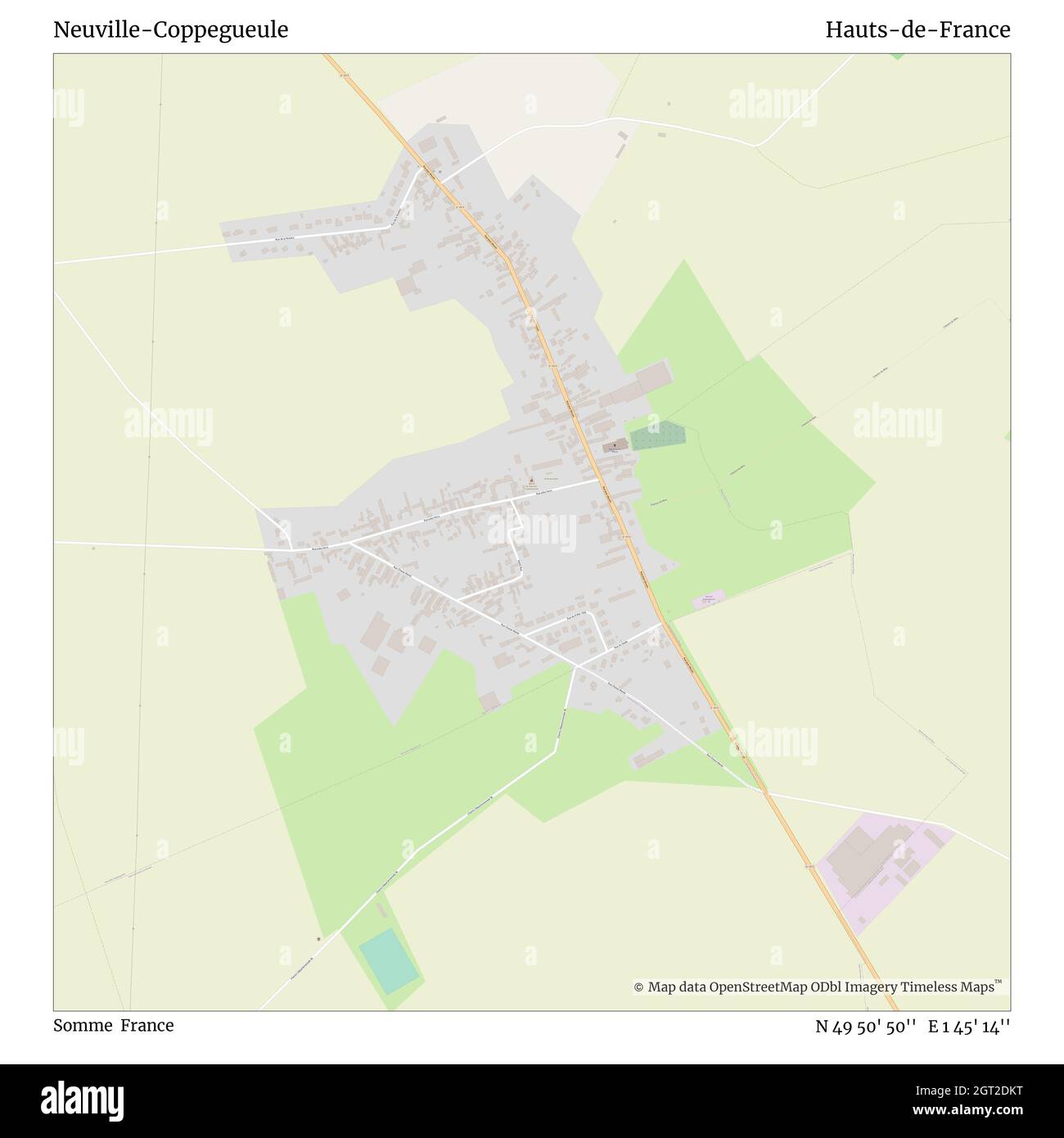 Neuville-Coppegueule, Somme, France, Hauts-de-France, N 49 50' 50'', E ...