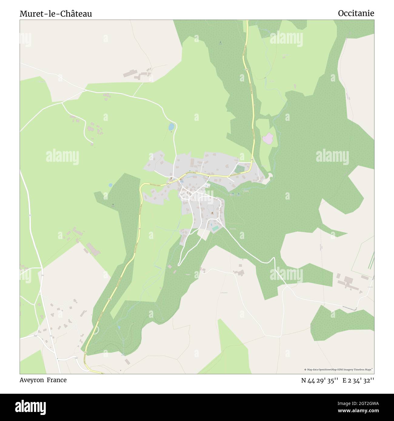 Muret-le-Château, Aveyron, Frankreich, Oczitanie, N 44 29' 35'', E 2 34 ...