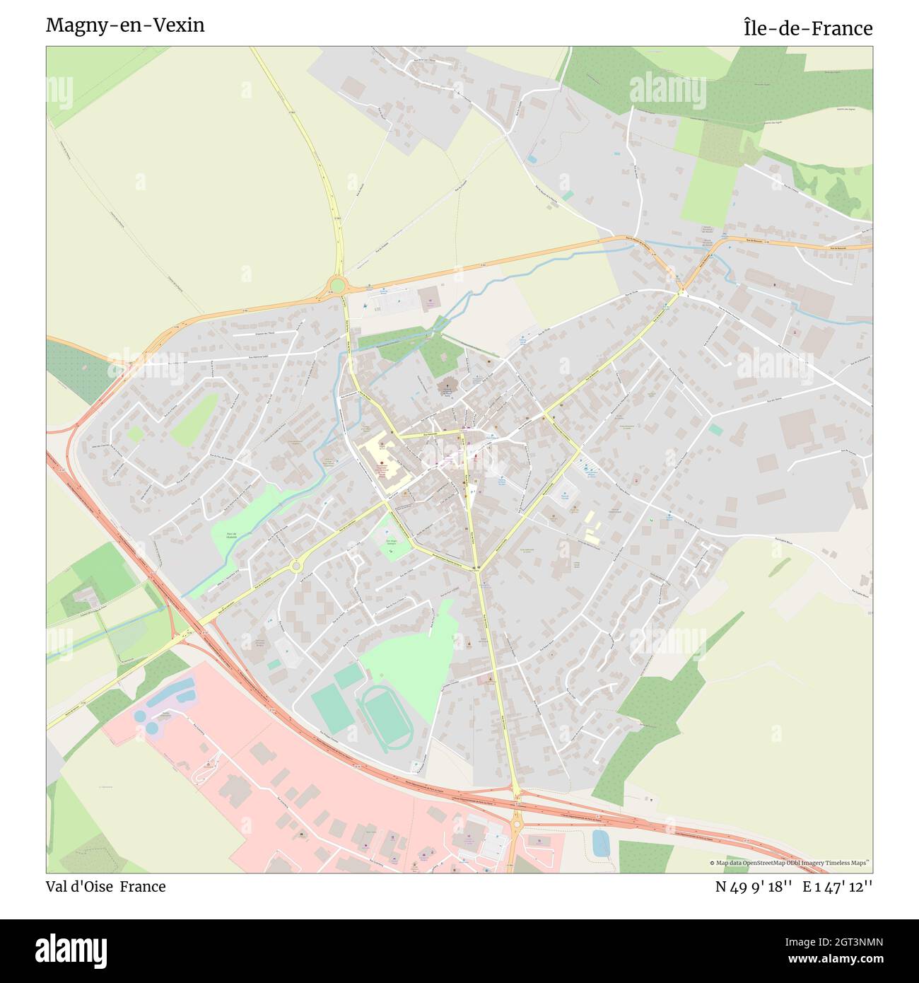 Magny-en-Vexin, Val d'Oise, Frankreich, Île-de-France, N 49 9' 18'', E ...