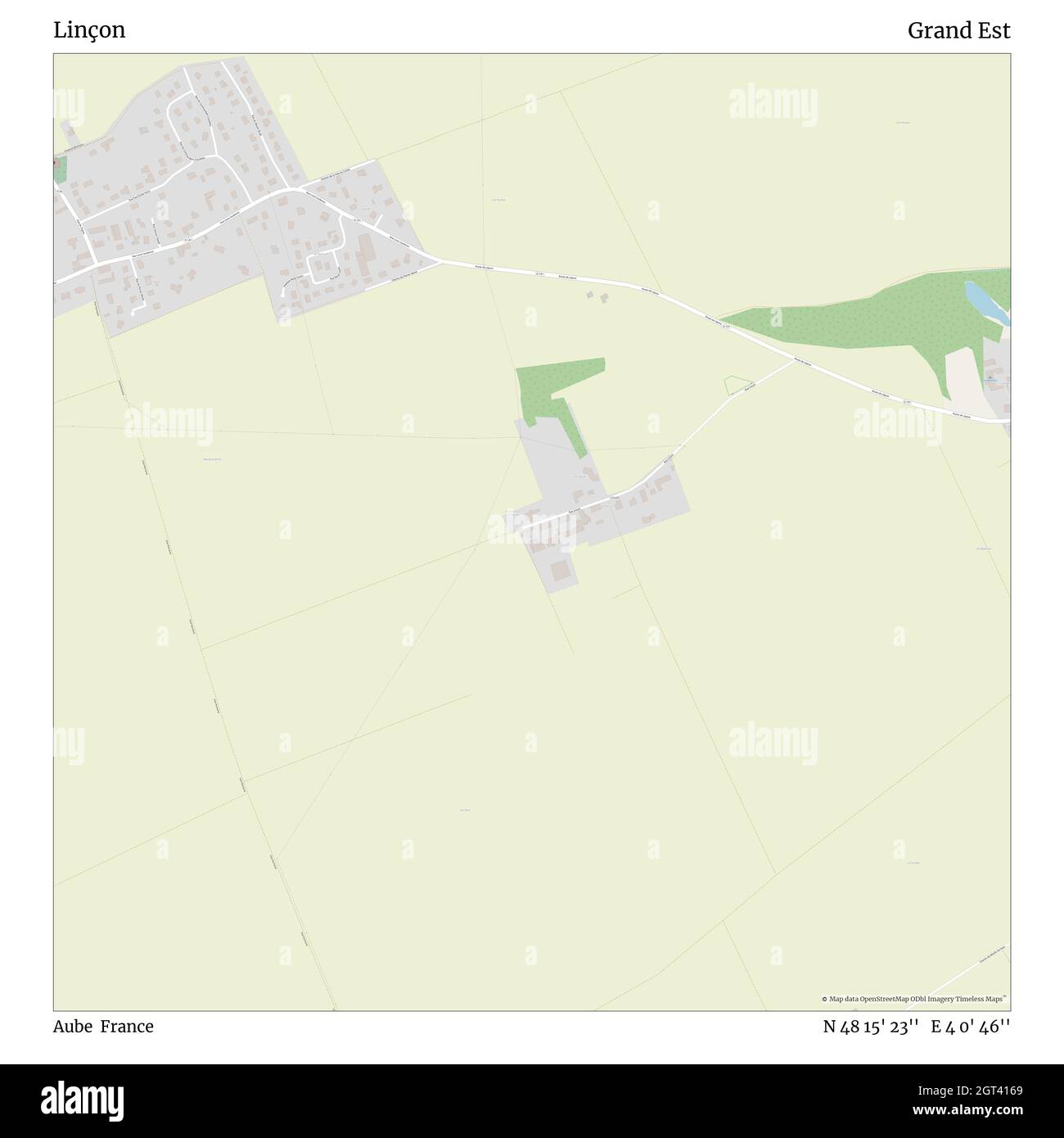 Linçon, Aube, France, Grand Est, N 48 15' 23'', E 4 0' 46'', map ...