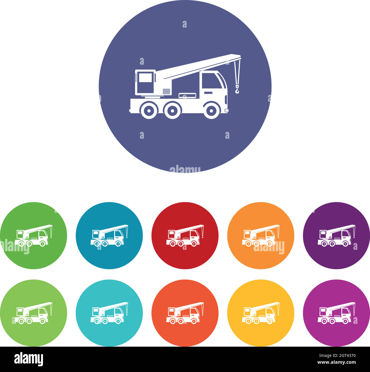 Kran autokran Stock-Vektorgrafiken kaufen - Alamy