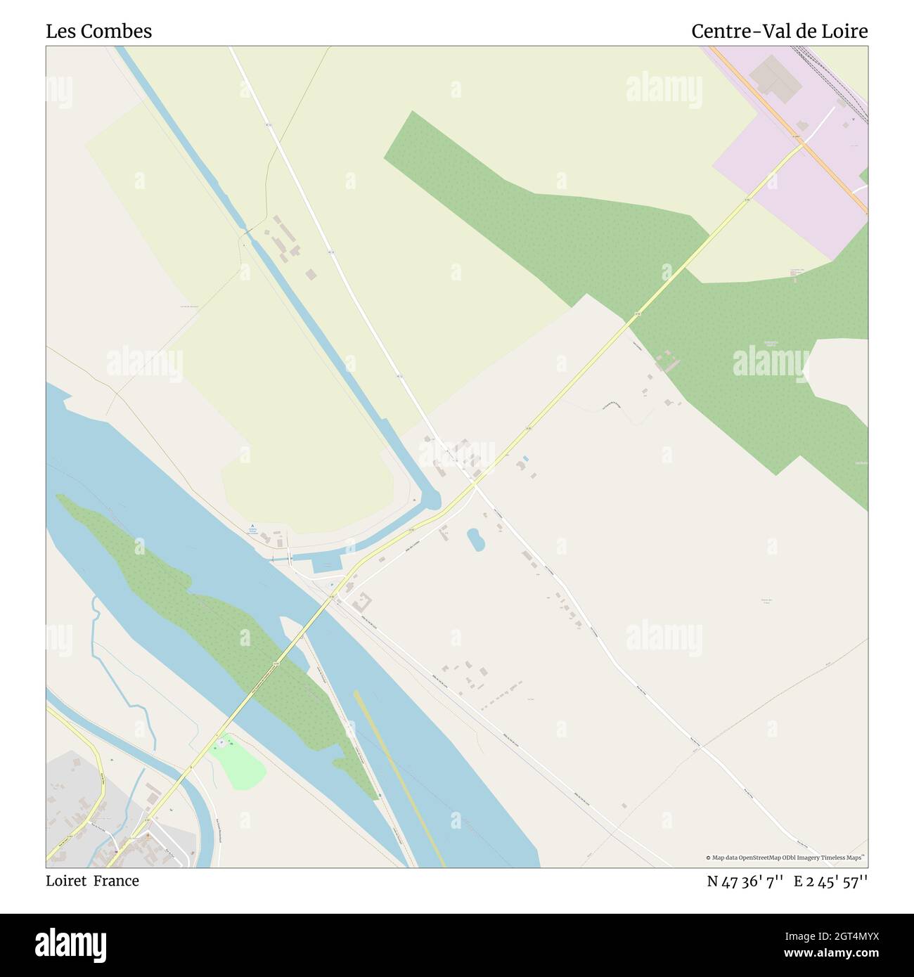 Les Combes, Loiret, Frankreich, Centre-Val de Loire, N 47 36' 7'', E 2 ...