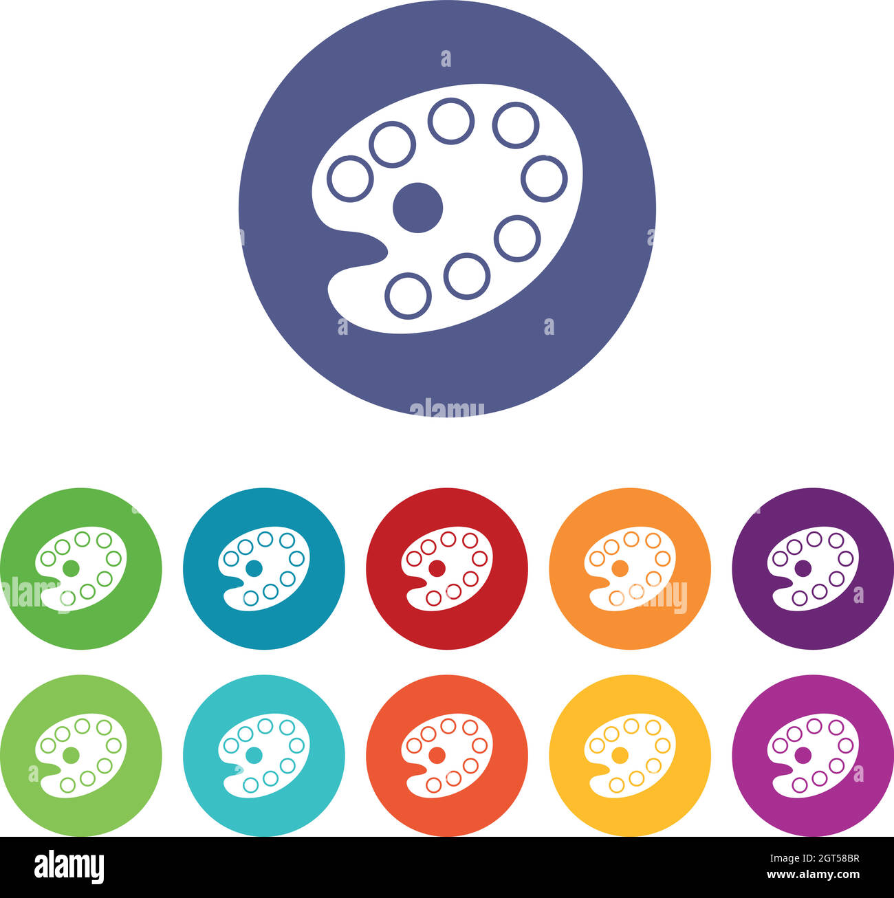 Kunst icon set Stock-Vektorgrafiken kaufen - Alamy