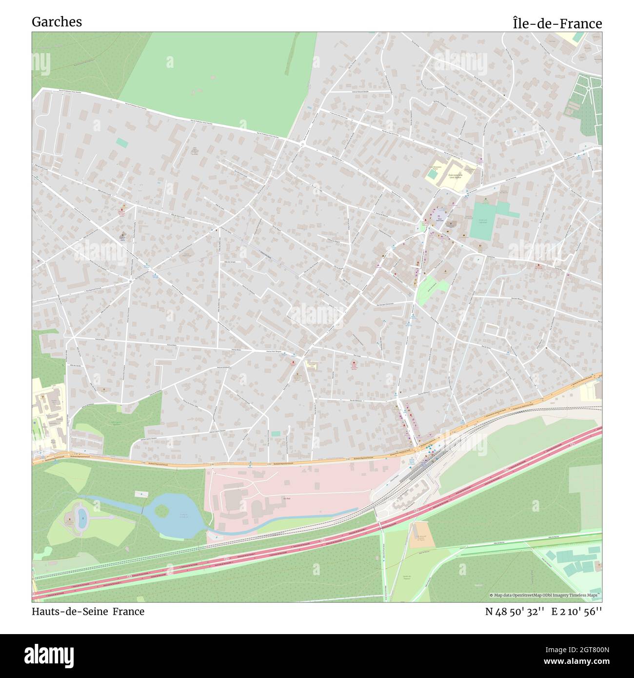 Garches, Hauts-de-seine, Frankreich, Île-de-France, N 48 50' 32'', E 2 ...