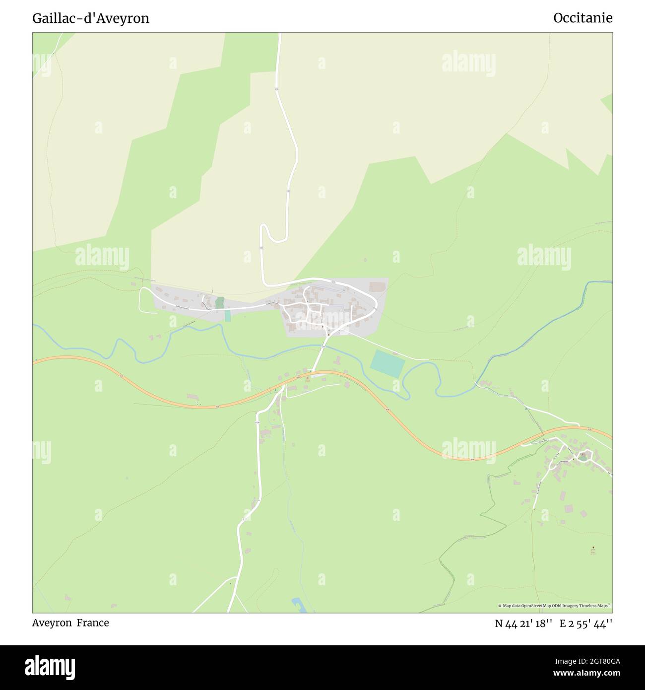 Gaillac-d'Aveyron, Aveyron, France, Oczitanie, N 44 21' 18'', E 2 55 ...