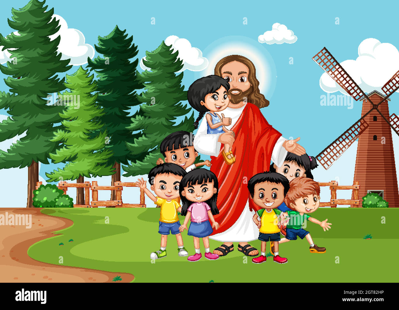 Jesus mit kinder -Fotos und -Bildmaterial in hoher Auflösung – Alamy