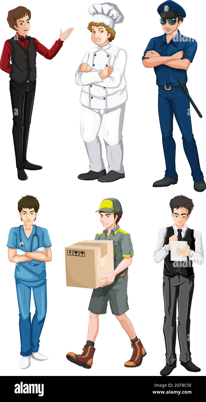 Berufe cartoon Stock-Vektorgrafiken kaufen - Alamy