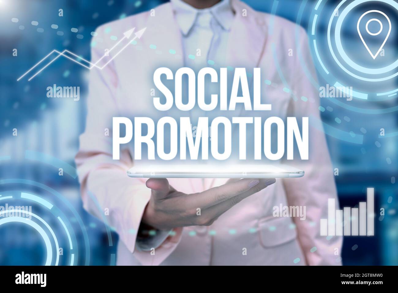 Textunterschrift zur Darstellung von Social Promotion. Business ... Textunterschrift zur Darstellung von Social Promotion. Business ...