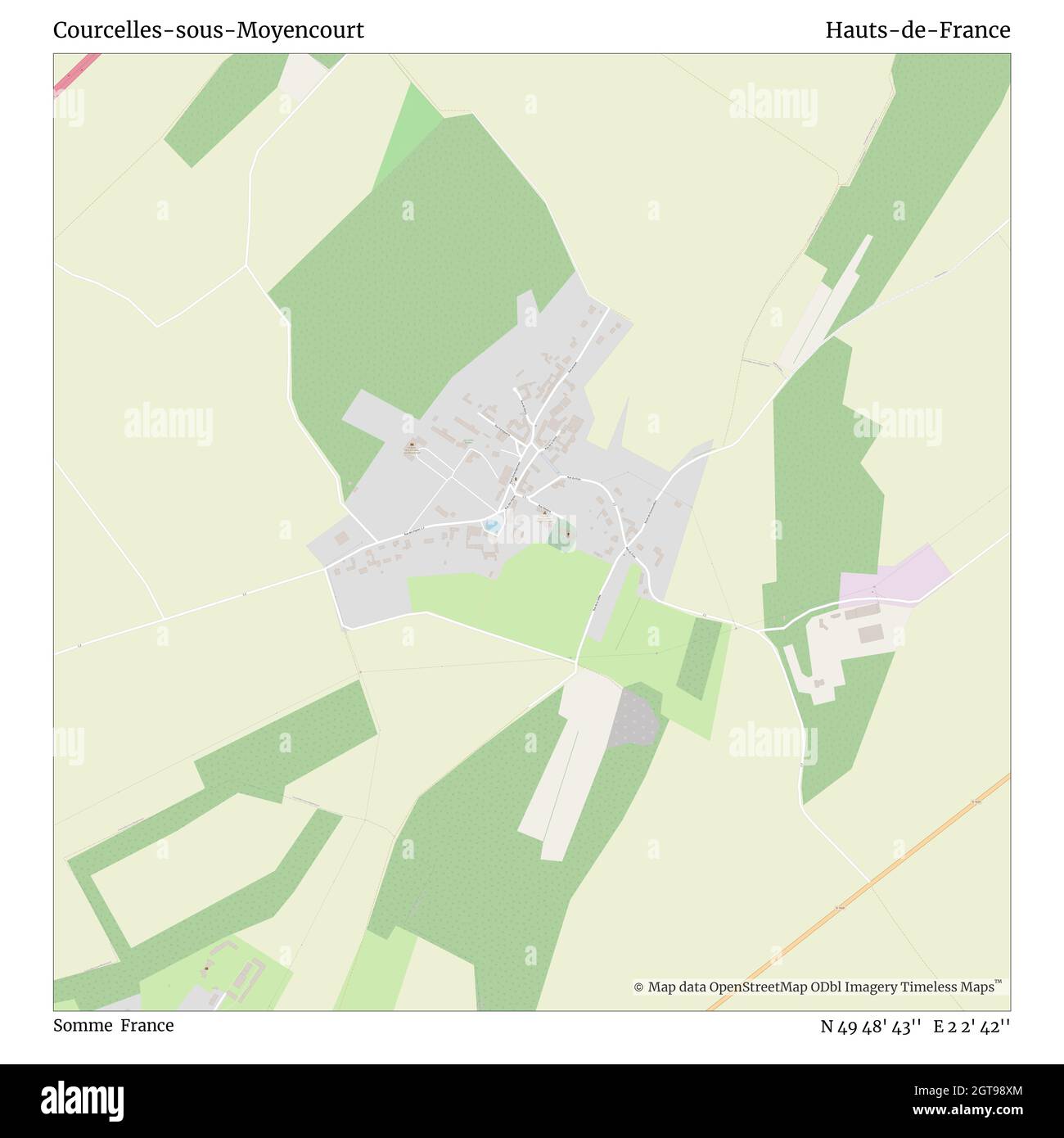 Courcelles-sous-Moyencourt, Somme, France, Hauts-de-France, N 49 48' 43 ...