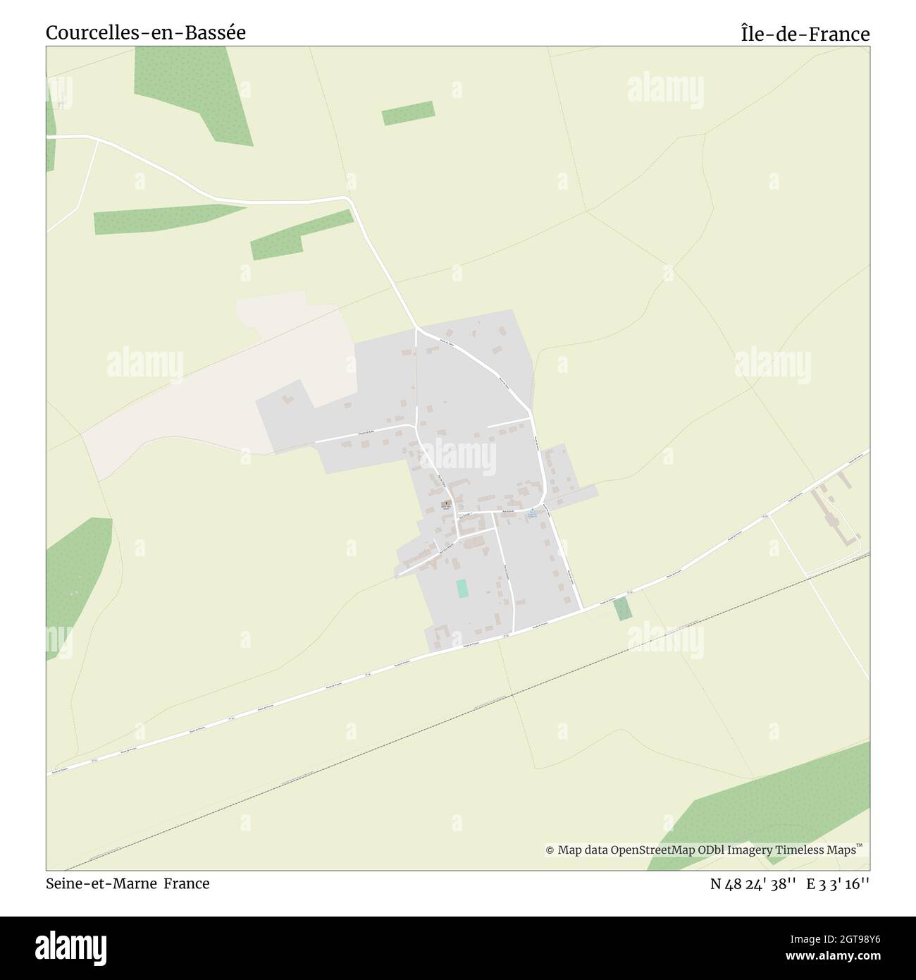 Courcelles-en-Bassée, seine-et-Marne, Frankreich, Île-de-France, N 48 ...