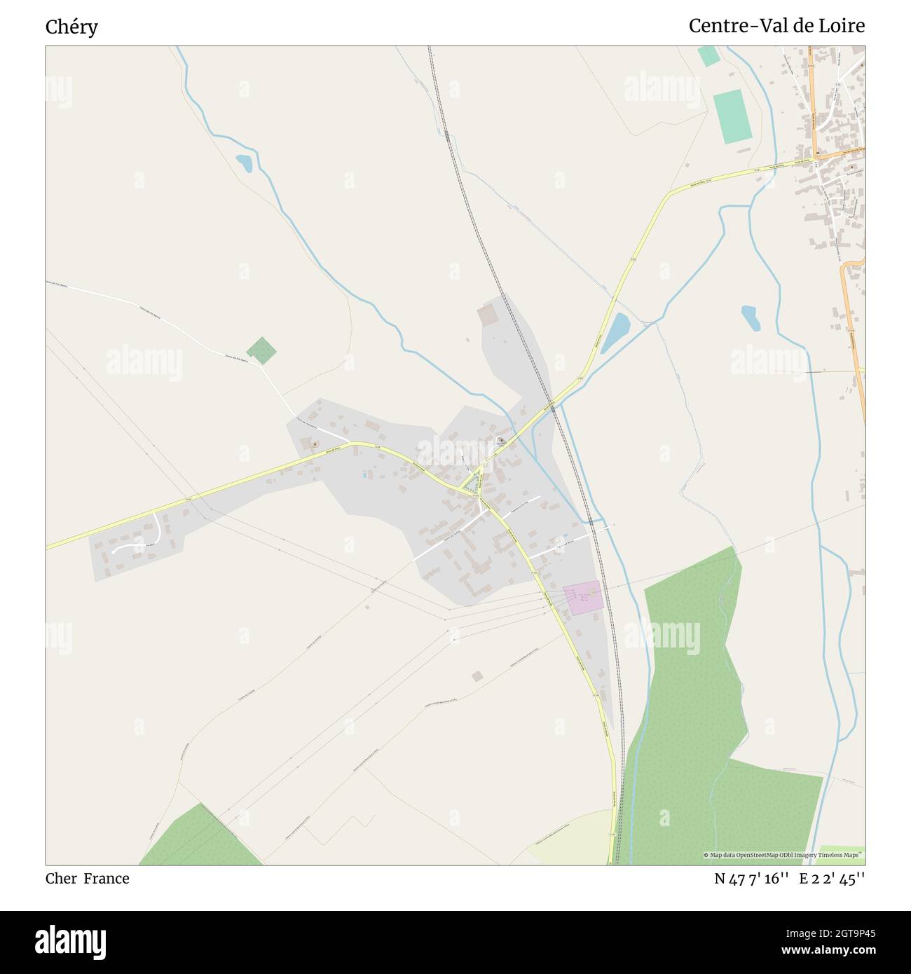 Chéry, Cher, Frankreich, Centre-Val de Loire, N 47 7' 16'', E 2 2' 45 ...