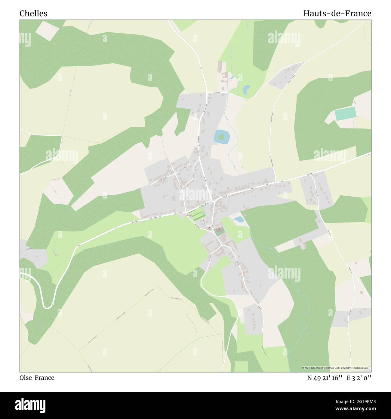 Chelles, Oise, France, Hauts-de-France, N 49 21' 16'', E 3 2' 0'', map ...