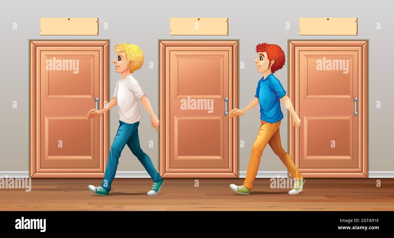 Walking corridor Stock-Vektorgrafiken kaufen - Alamy