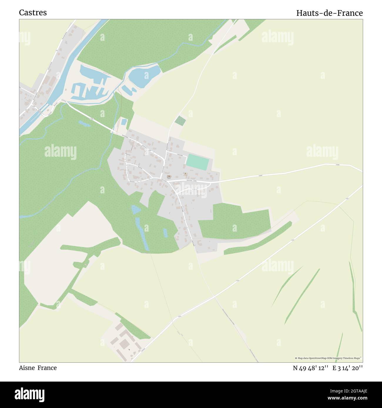 Castres, Aisne, France, Hauts-de-France, N 49 48' 12'', E 3 14' 20 ...