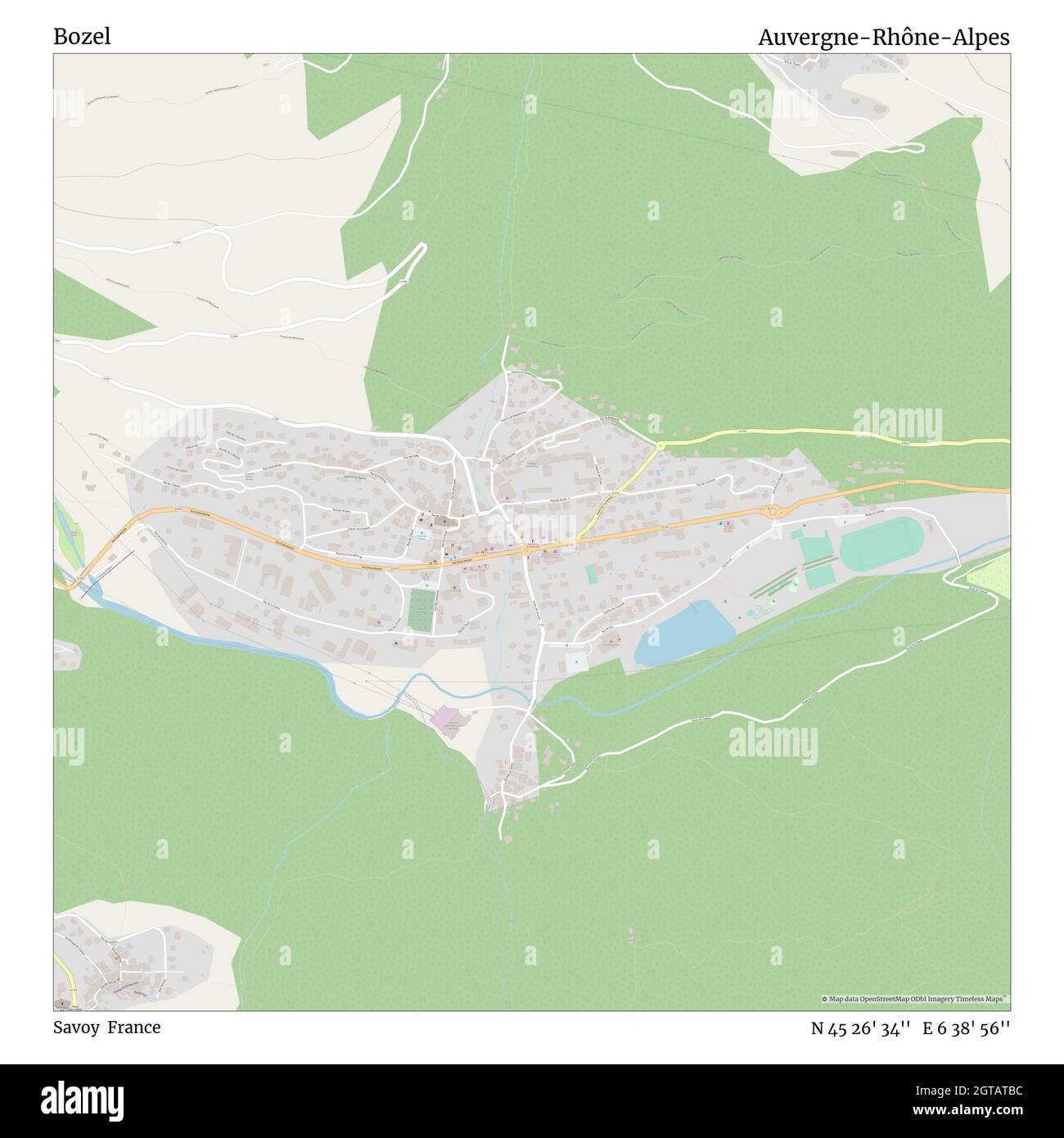 Bozel, Savoy, France, Auvergne-Rhône-Alpes, N 45 26' 34'', E 6 38' 56 ...