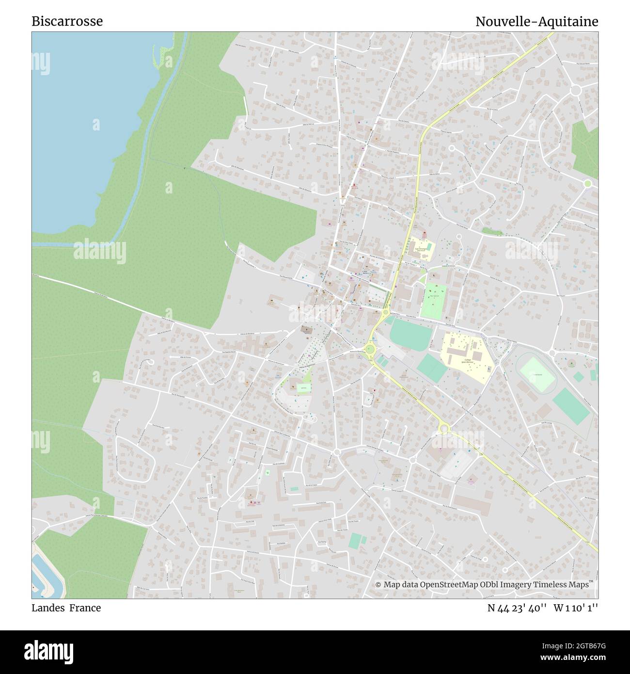 Biscarrosse, Landes, Frankreich, Nouvelle-Aquitaine, N 44 23' 40'', W 1 ...