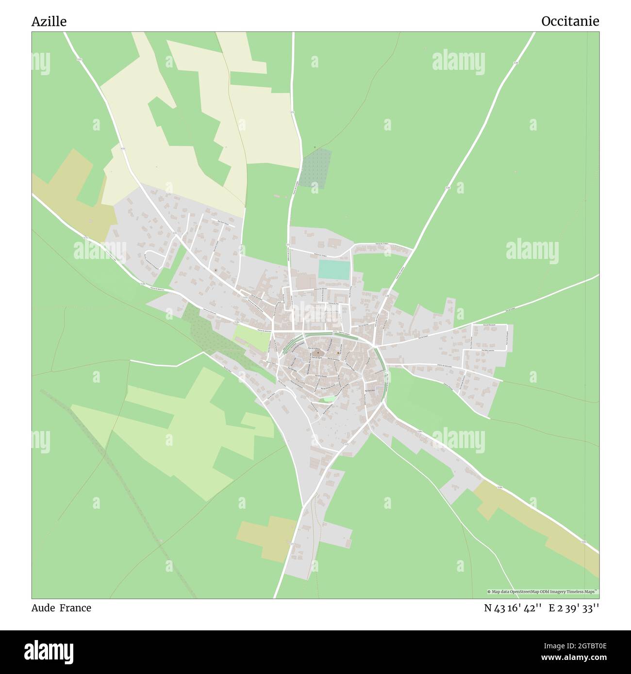 Azille, Aude, France, Ocitanie, N 43 16' 42'', E 2 39' 33'', map ...