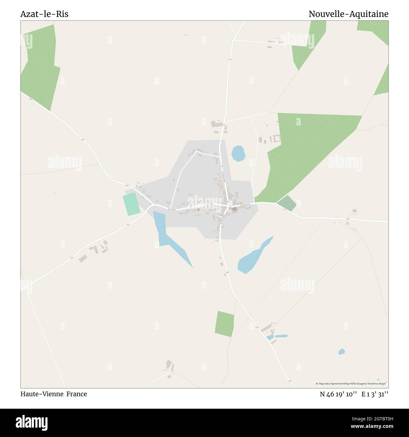 Azat-le-RIS, Haute-Vienne, Frankreich, Nouvelle-Aquitaine, N 46 19' 10 ...