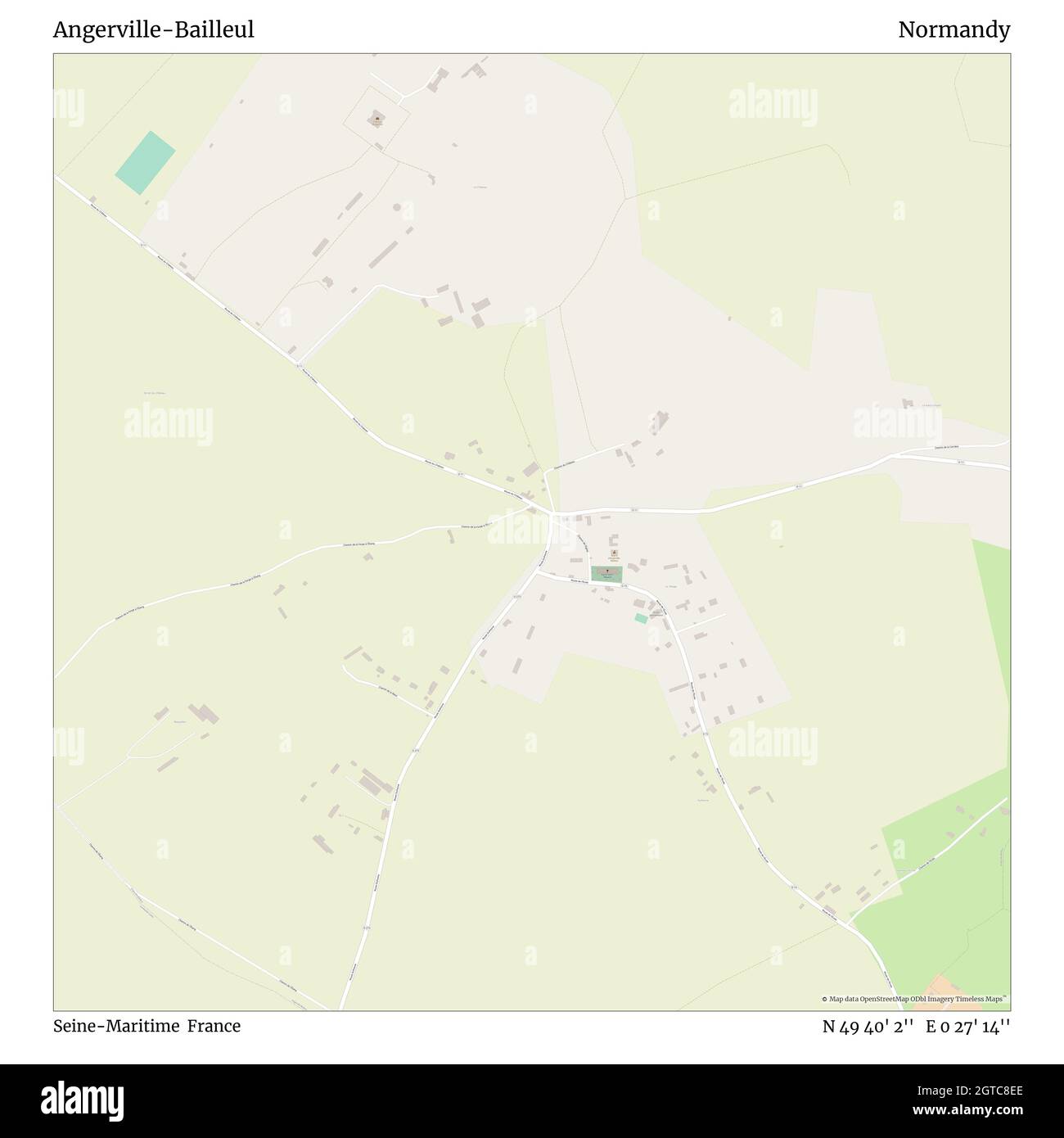Angerville-Bailleul, seine-Maritime, Frankreich, Normandie, N 49 40' 2 ...