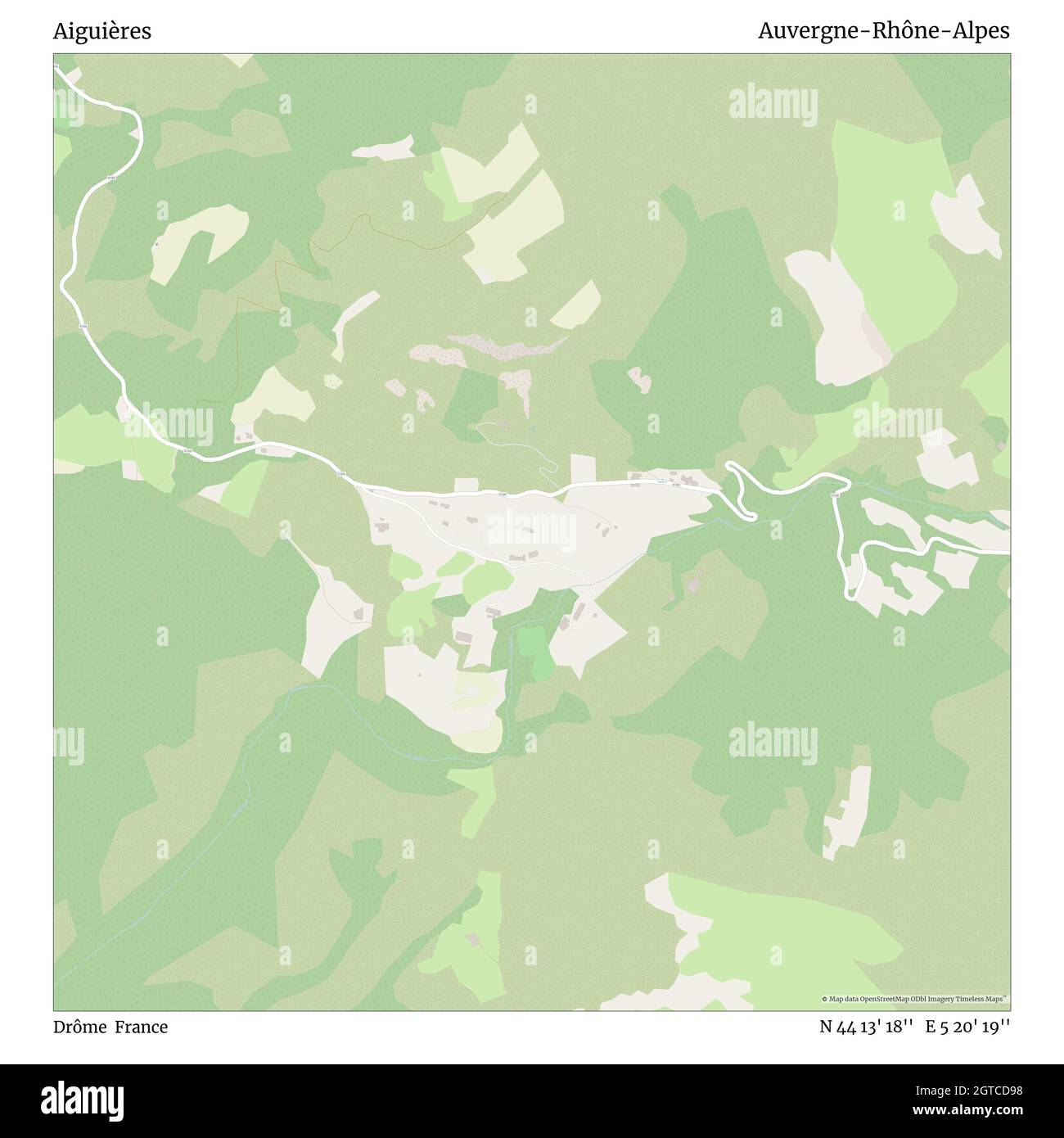Aiguières, Drôme, Frankreich, Auvergne-Rhône-Alpes, N 44 13' 18'', E 5 ...