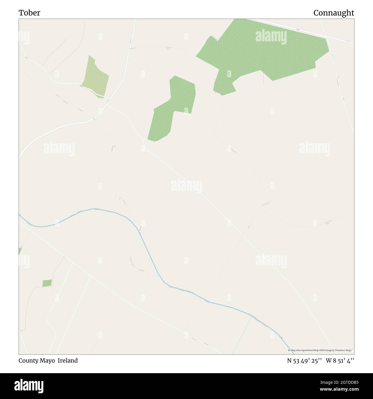Tober, County Mayo, Ireland, Connaught, N 53 49' 25'', W 8 51' 4'', map ...