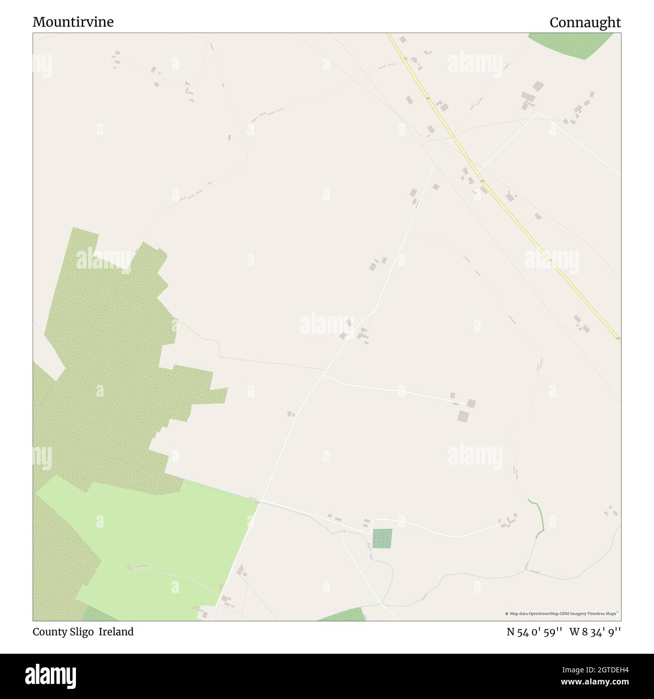 Mountirvine, County Sligo, Ireland, Connaught, N 54 0' 59'', W 8 34' 9 ...